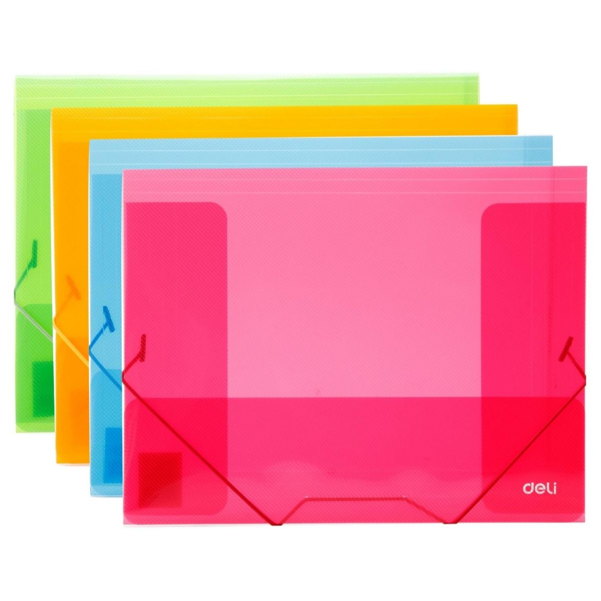 Plastic Folder with Rubber Deli A4