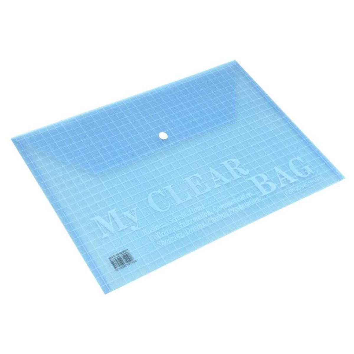 Plastic Folder with Button A4