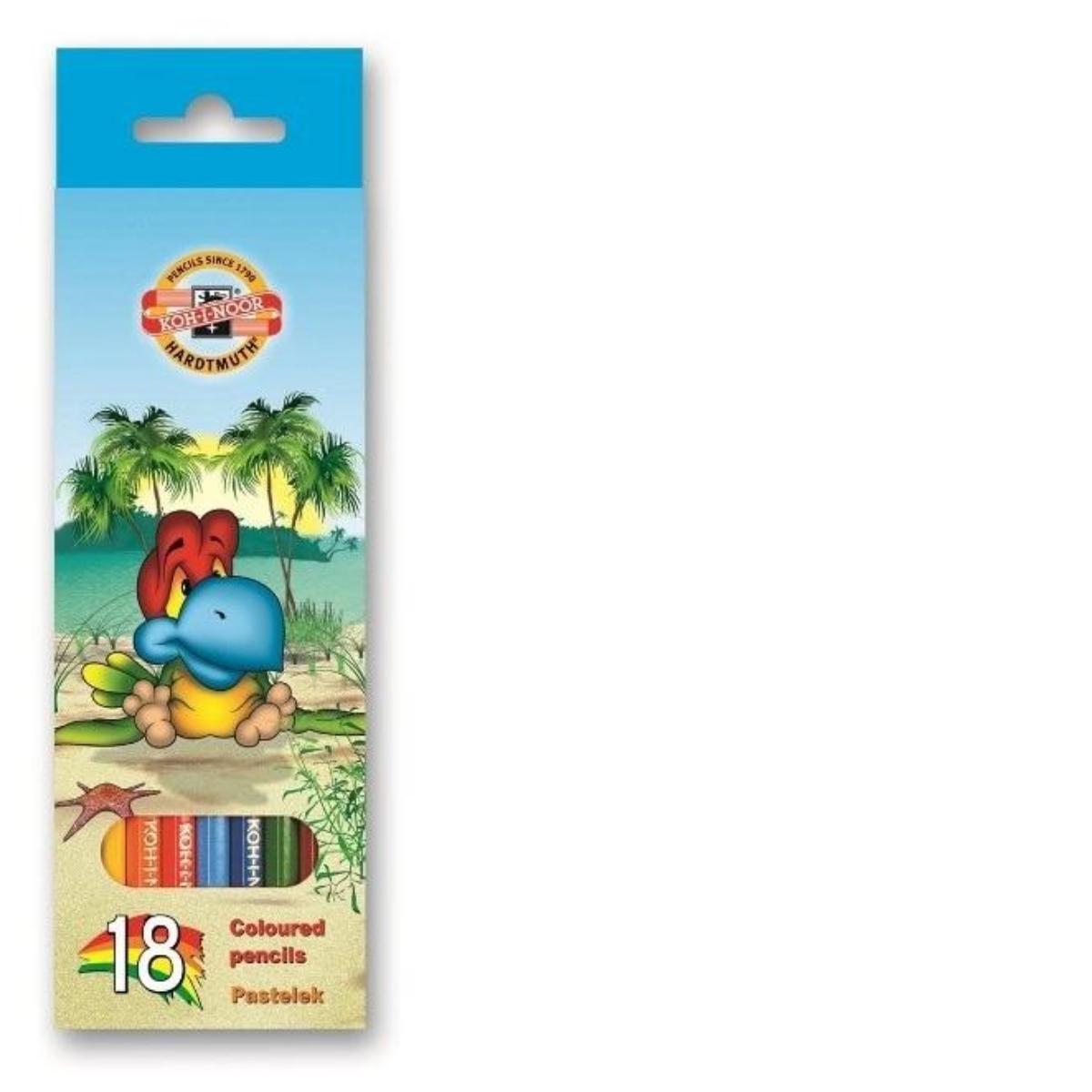 ფანქარი ფერადი Koh-i-noor 18ც. 3553018001KS ჩიტები